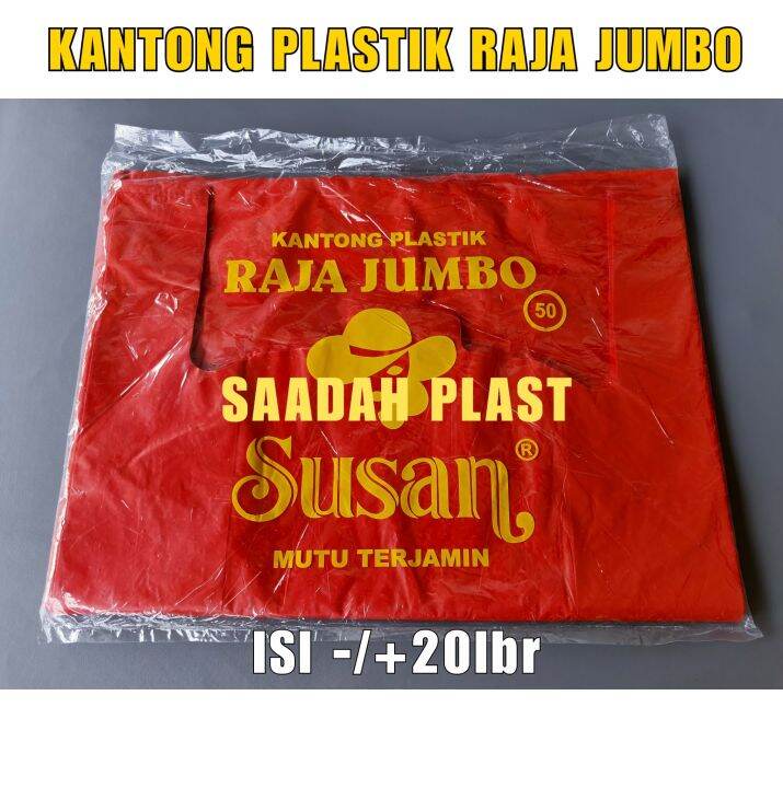 HD Kantong Plastik Kresek Raja Jumbo 50 Merah Tebal | Lazada Indonesia