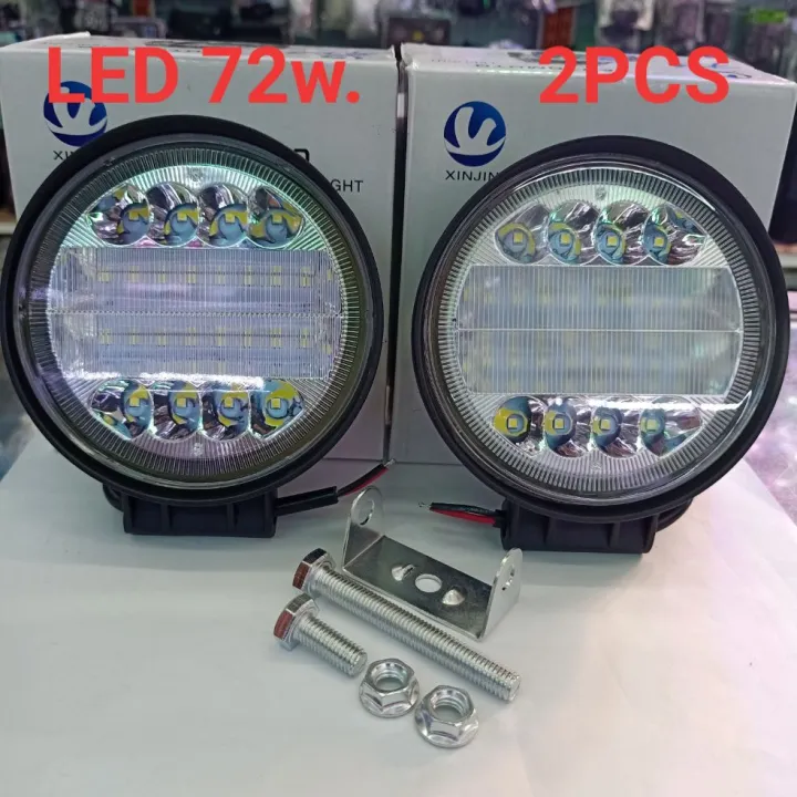 LED 72W 12v -24v LED Light bar ไฟสปอร์ตไลท์ ติดรถมอเตอร์ไซค์ รถยนต์ ...