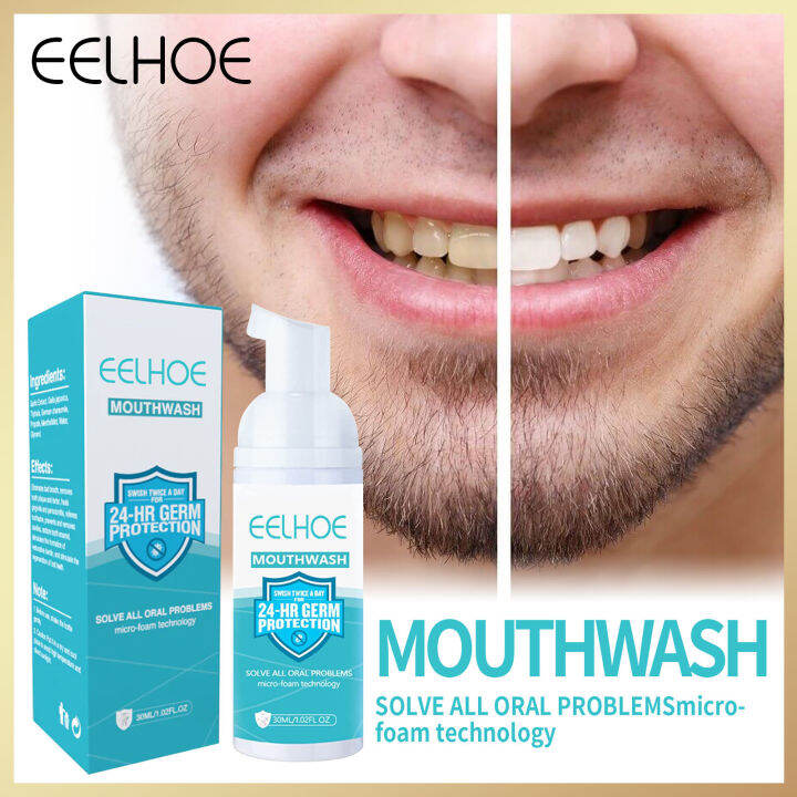 Eelhoe Tooth Cleansing Whitening Mousse Press Ultra-Fine Mousse ...