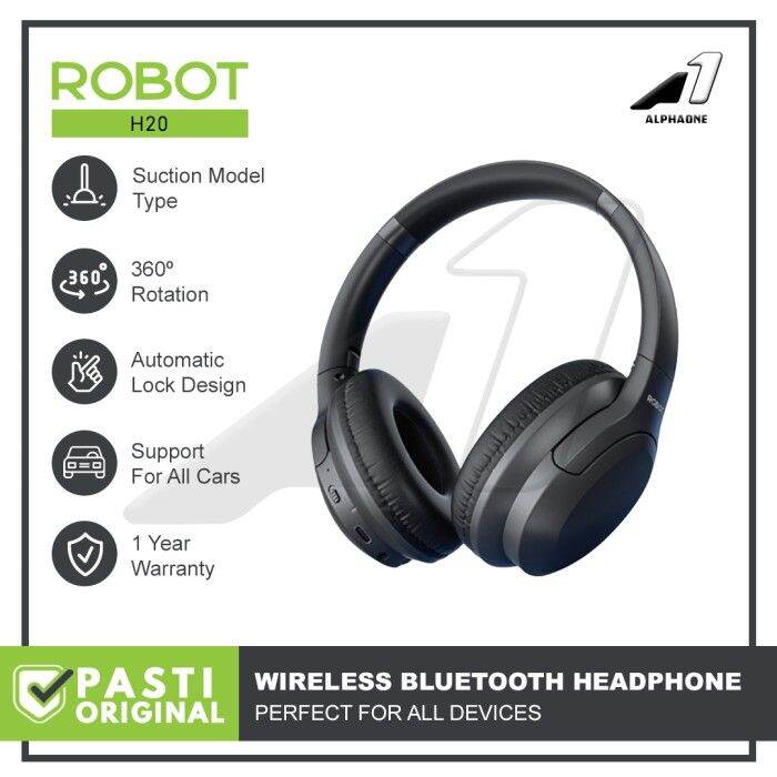 ROBOT Spirit H20 Wireless Foldable Headphone Bluetooth | Lazada Indonesia