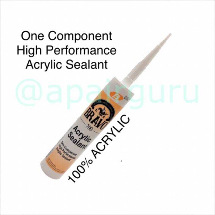 แนะนำ!!! แด๊ป 100% อะคริลิค ซีลแลนท์ BRAVO 700 สีขาว - Acrylic Sealant ...