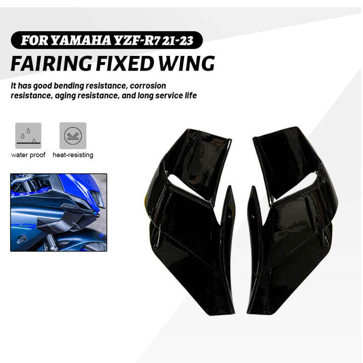 Auto parts Motorcycle fixed Wing For YAMAHA YZF-R7 YZF R7 2021-2023 ...
