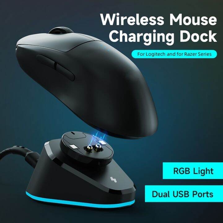 Wireless Mouse Charger for Logitech G Pro X G502 X Superlight Charger ...