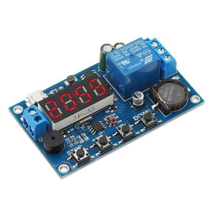 DC 5V Real Time Delay Timer Relay Module Switch Control Clock Synchronization Multiple Mode ...