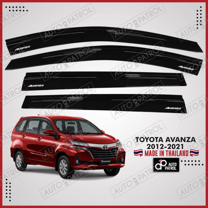 TOYOTA AVANZA 2012-2021 Window Door Visor Black / Rain / Sun Doorvisor ...