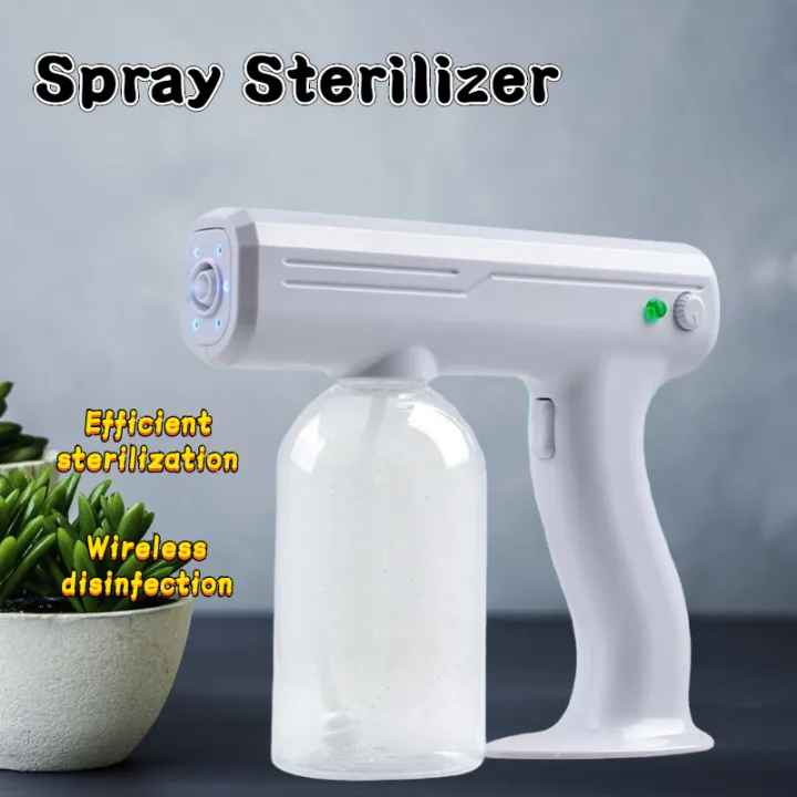 Disinfection Gun Handheld Atomization Gun Charging Blue Light Sprayer ...