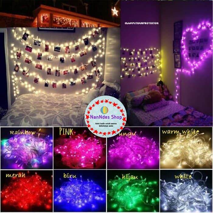 Lampu LED Hias Ruangan 10 Meter/Curtain Light Tumblr Dinding Kamar ...
