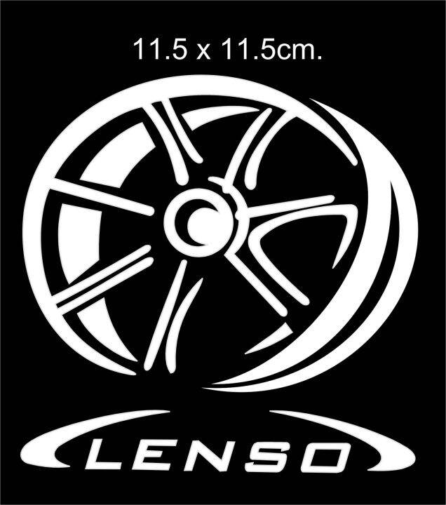 Lenso โลโก้เลนโซ่ สติ๊กเกอร์แต่งรถแบบตัดสีเดียว สะท้อนแสงและPVC สำหรับ ...