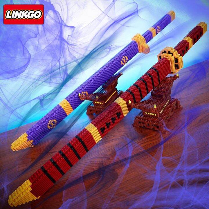 Demon slayer katana brick building block toy Anime One piece Zoro ...