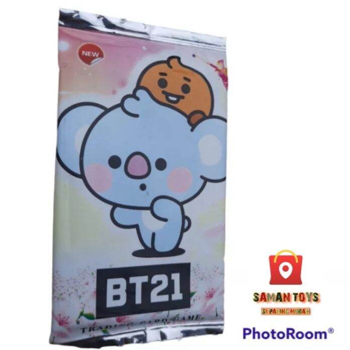 1 LUSIN Kartu Gambar BT21, Mainan Kartu trading card BT21 / mainan ...
