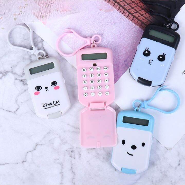 Mini Calculator Pocket Size Creative Keychain Calculator Office ...
