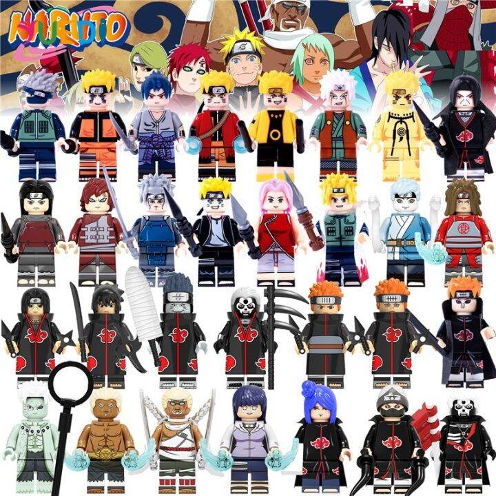 YUEDI Lego Minifigures Naruto Uzumaki Naruto Uchiha Itachi Sasuke Six ...
