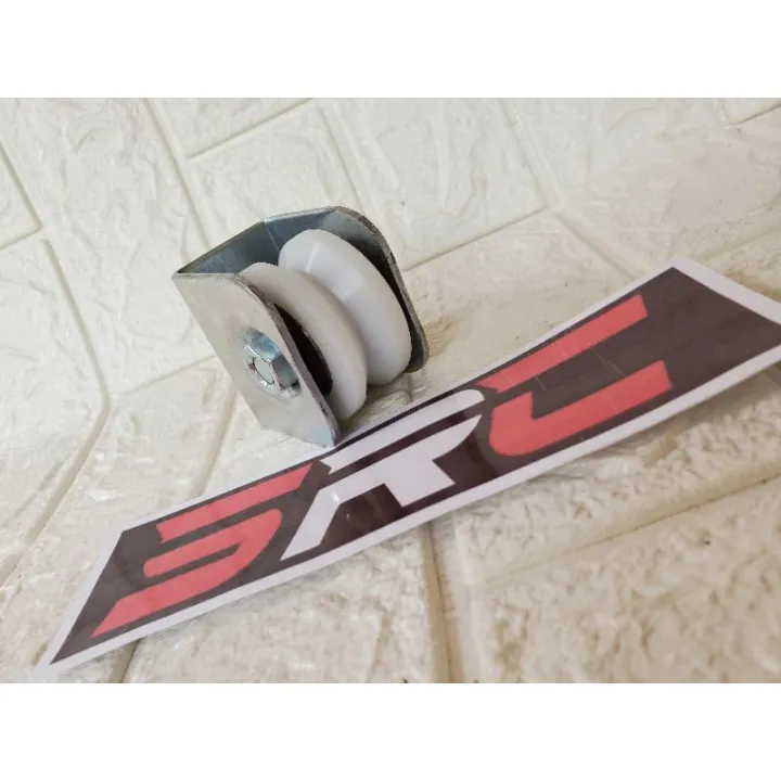 RODA PAGAR BESI NILON UKURAN 10 CM/REL Bulet (U) dan REL SIKU (V) PLAT ...