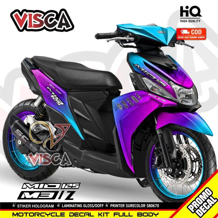 Decal Mio M3 125 Full Body Stiker Mio M3 125 Full Body Striping Mio M3 ...