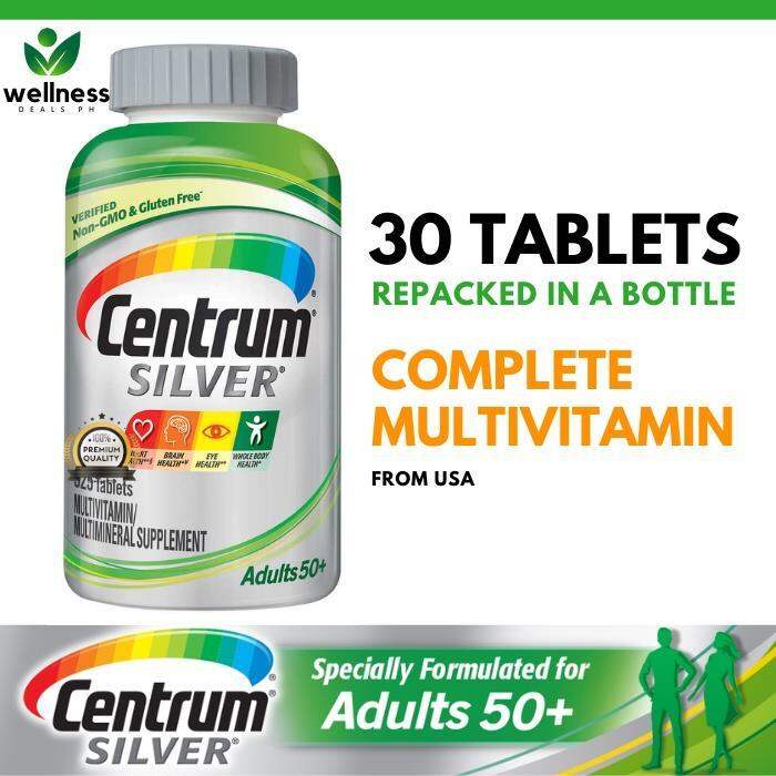 Centrum SILVER for ADULT 50 Complete Multivitamins Vit A Vit B C D Zinc ...