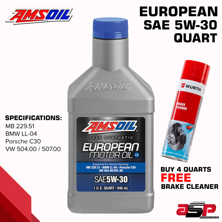 AMSOIL 5W30 LS EUROPEAN FORMULA FULLY 100% SYNTHETIC QUART | Lazada PH