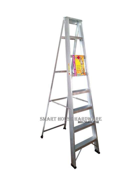 SUMO 8 STEP ALUMINIUM SINGLE SIDED LADDER(TANGGA LIPAT) | Lazada