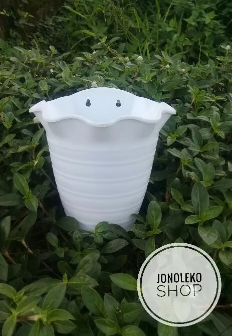 Pot Tempel dinding ERIKO 15 cm/ pot dinding ombak/ pot dinding mawar ...