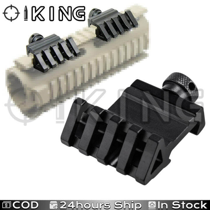 Oiking 45-Degree Offset Angle Rail Mount Picatinny for Flashlights and ...