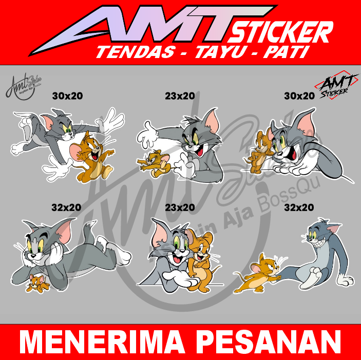 Stiker Gambar Tom & Jerry - Sticker Kartun | Lazada Indonesia