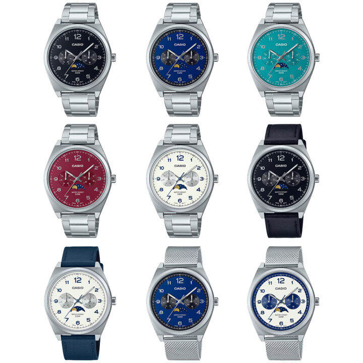 Casio Standard นาฬิกาข้อมือผู้ชาย สายสแตนเลส รุ่น MTP-M300,MTP-M300D ...