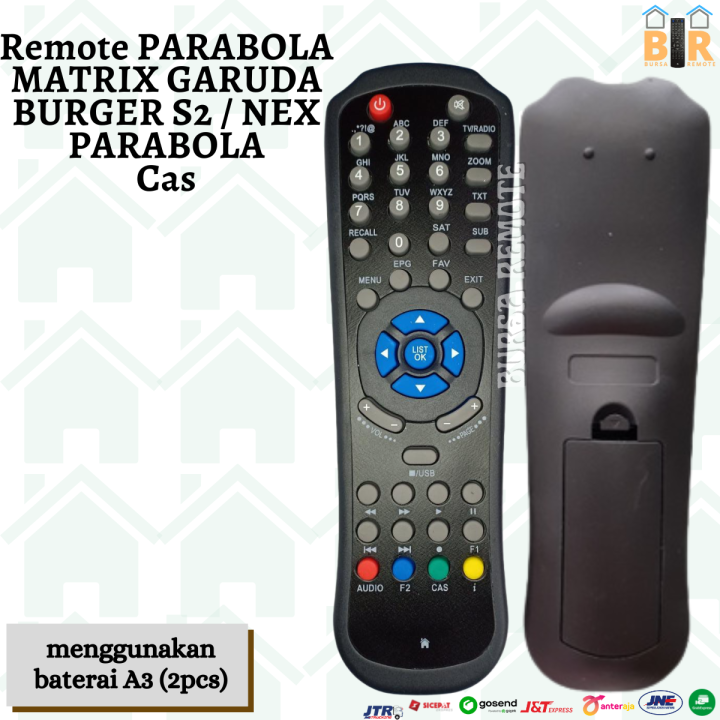 Remot / REMOTE PARABOLA MATRIX GARUDA BURGER S2 (cas) / ecer dan grosir ...