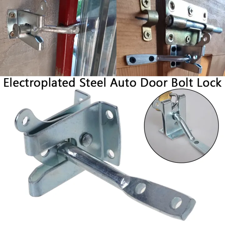Electroplated Steel Auto Door Bolt Lock Hasp Latch for Garden Fence ...