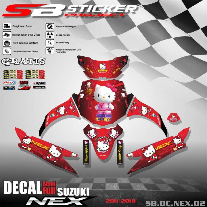 DECAL FULL BODY NEX FI- DECAL STICKER FULL BLOCK SUZUKI NEX FI 2011 ...