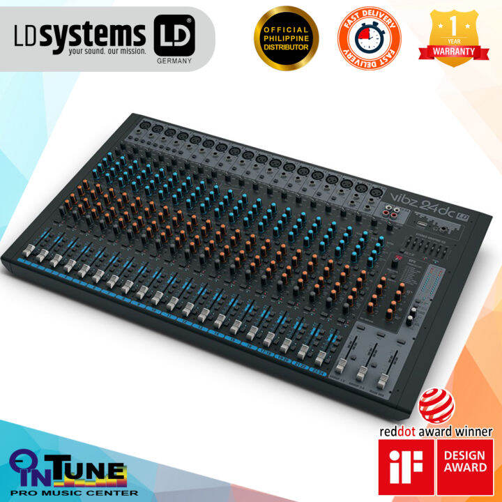 LD Systems VIBZ24DC 24 Channel Mixing Console with DFX and Compressor ...