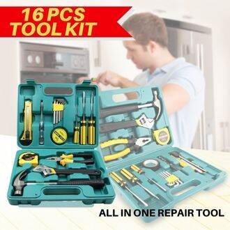 WM- 16pcs Professional Hardware Tools Set Accessory Repair Home Tool ...