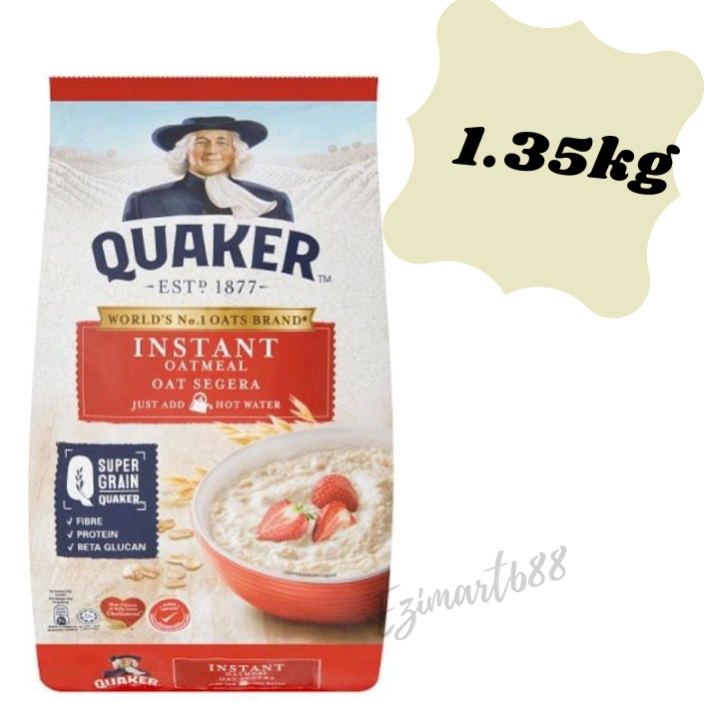 Quaker Instant Oatmeal 1.35kg Oat Segera 桂格燕麦 | Lazada