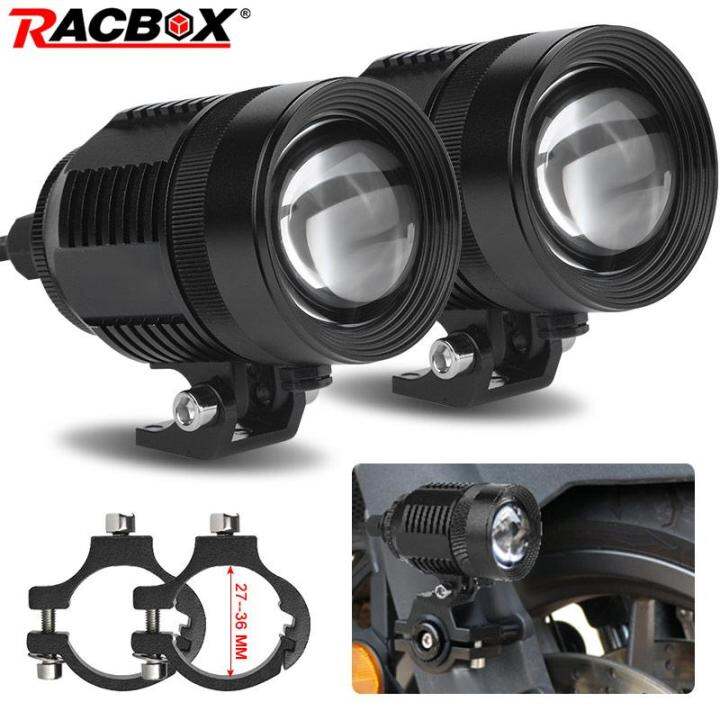 Motorcycle Spotlight 12v 30w Adjustment Laser Barrel External Spotlight