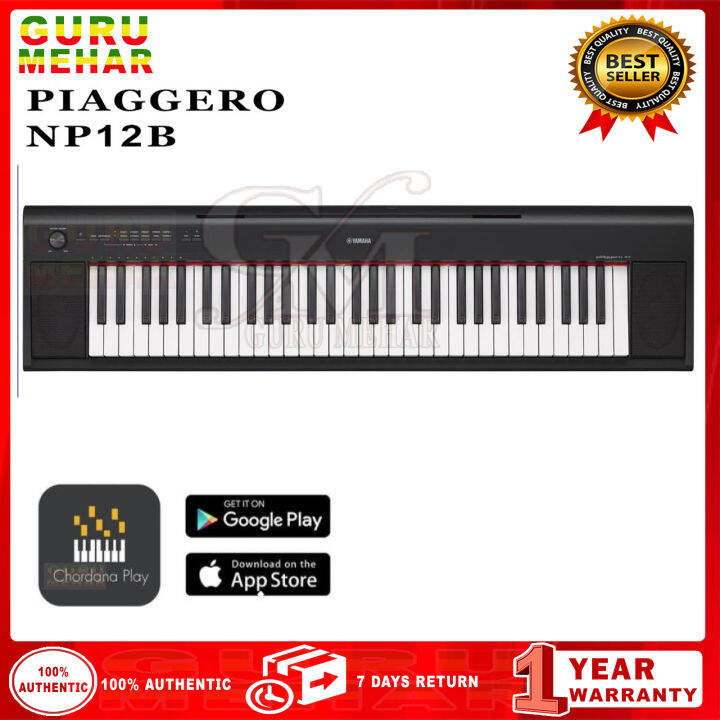 YAMAHA NP12 61-Key Lightweight Portable Keyboard PIANO ( 2 year Warranty) | Lazada PH