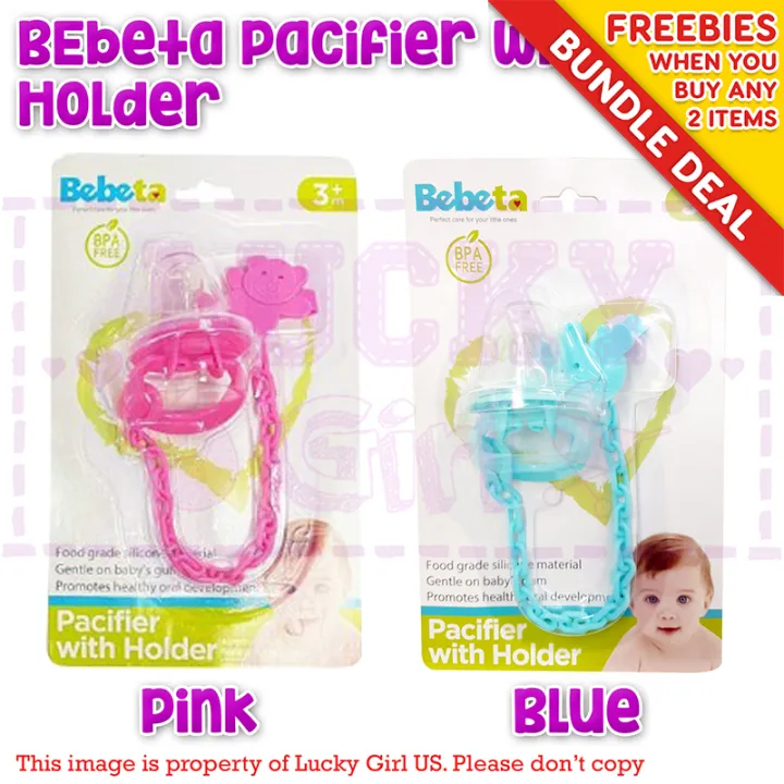 Bebeta Baby Pacifier with Holder | Lazada PH