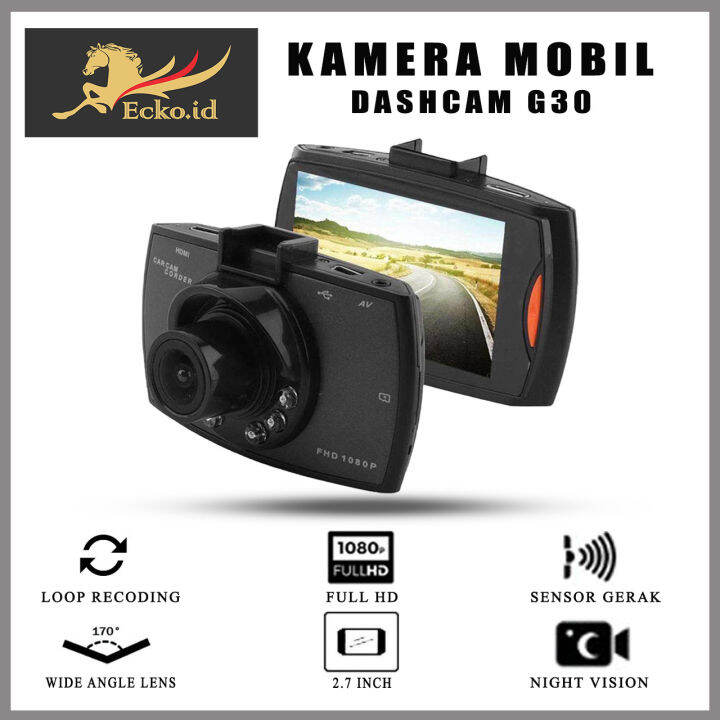 KAMERA MOBIL DEPAN RECORDER G30 FULL HD1080P 2.7 Inch / DASHCAM MOBIL ...