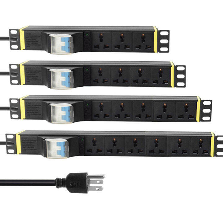 Power Distribution Unit 3/4/5/6/7/8/9/10 Socket 16A Air Switch (PDU) Power Strip Unit for Data ...