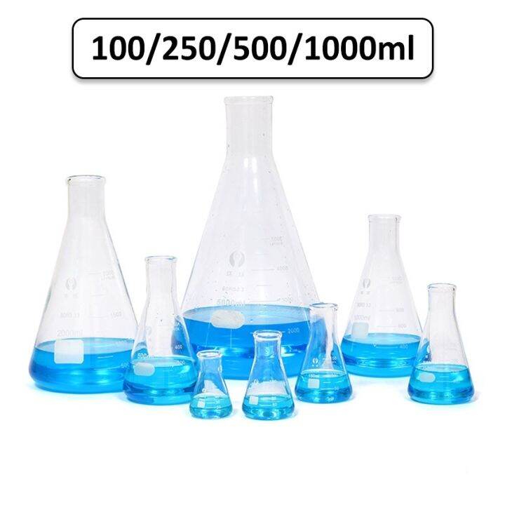 Erlenmeyer Flask 100-1000ML for Lab Chemical Equipment | Lazada PH