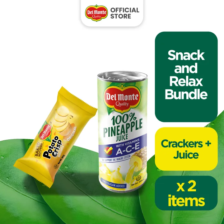 DEL MONTE Snack and Relax Combo #1 x 2 Items (Del Monte Potato Crisp ...