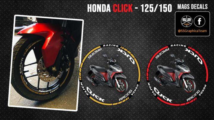 Honda Click v1 and v2 Game Changer Mags Decals - Racing Series | Lazada PH