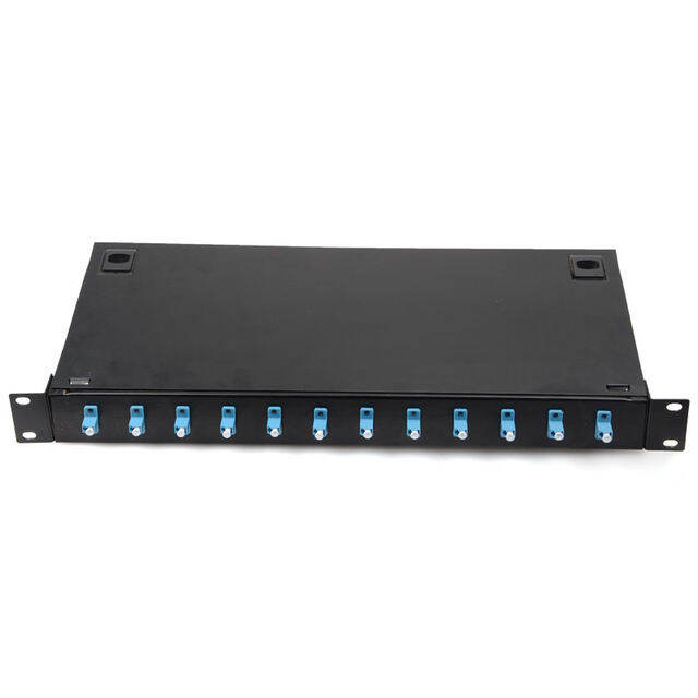 12 Port Fiber Patch Panel SC FC LC Pigtail ODF 1U Optical Fiber ...