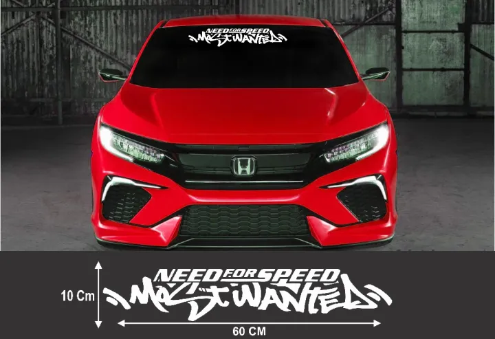 Sticker Need for Speed Most Wanted Sticker Reflektif untuk kaca mobil ...