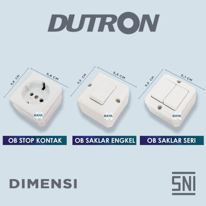 DUTRON Stop Kontak Outbow Stop Kontak stopkontak Dinding Saklar Engkel ...