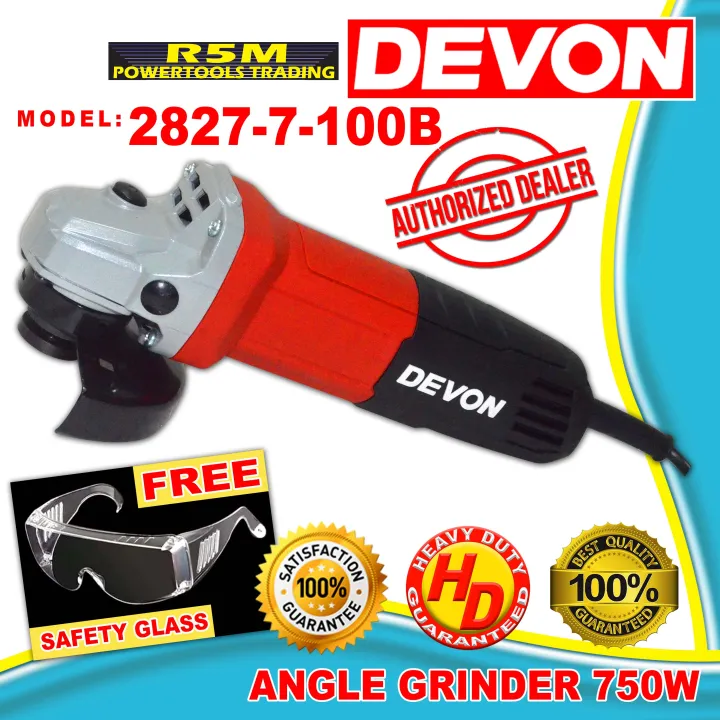 DEVON HEAVY DUTY ANGLE GRINDER 4" 750 WATTS | Lazada PH
