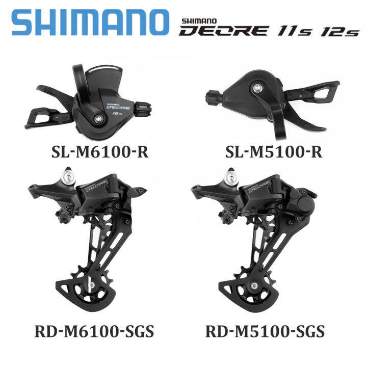 Shimano Deore M5100 M6100 1X11 12 Speed Groupset SL-M5100 M6100 Right Shifter Lever RD-M5100 ...