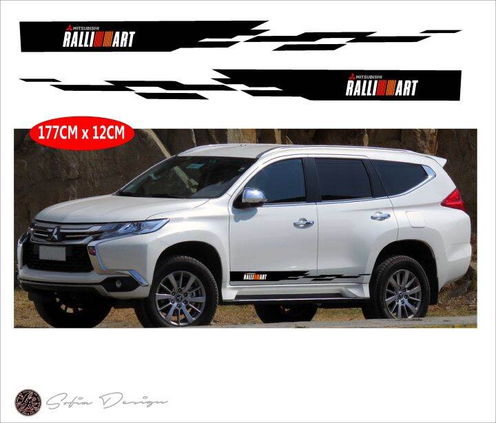 MITSUBISHI MONTERO RALLI ART BODY STICKER CUT OUT VINYL DECALS | Lazada PH