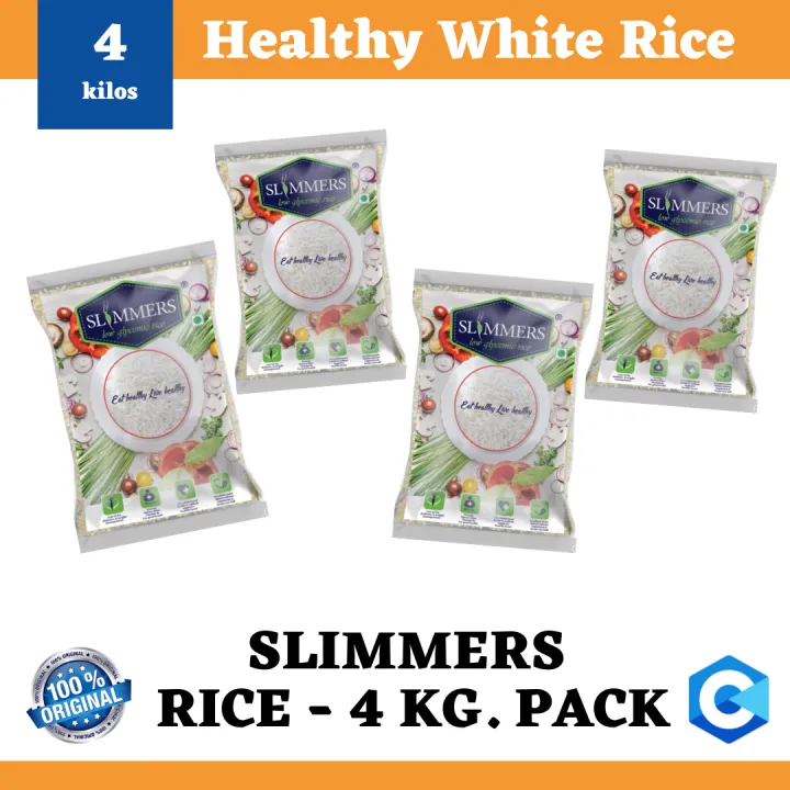 cosinemktg SLIMMERS RICE, 4 KILOGRAM BUNDLE, Healthy White Rice for ...