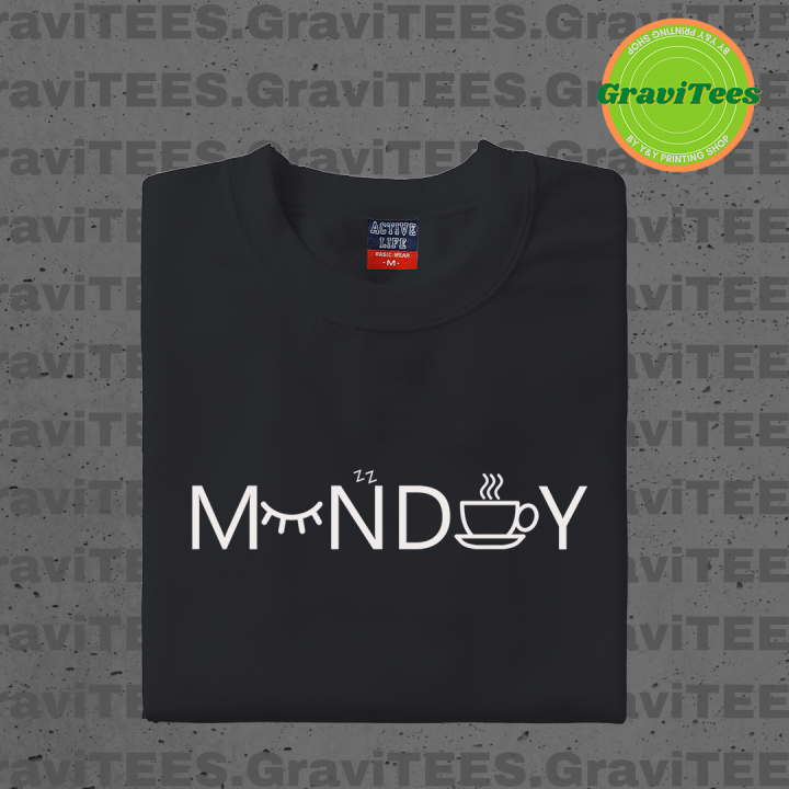 MONDAY MINIMALIST STATEMENT T-SHIRT FOR MEN AND WOMEN/UNISEX | Lazada PH