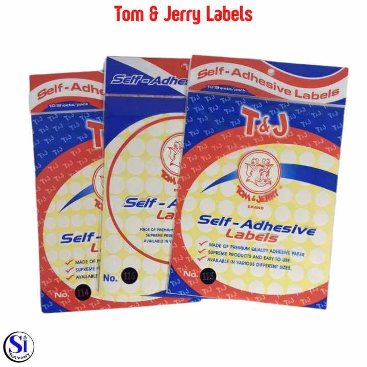 Tom & Jerry Label Ukuran Bulat/Label Bulat No.114,115,116 | Lazada Indonesia