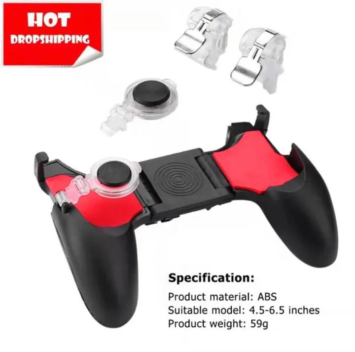 5 in1 Portable Gamepad Mobile Legends PUBG Game Grip Pad Handle Mobile Phone Controller Joystick ...