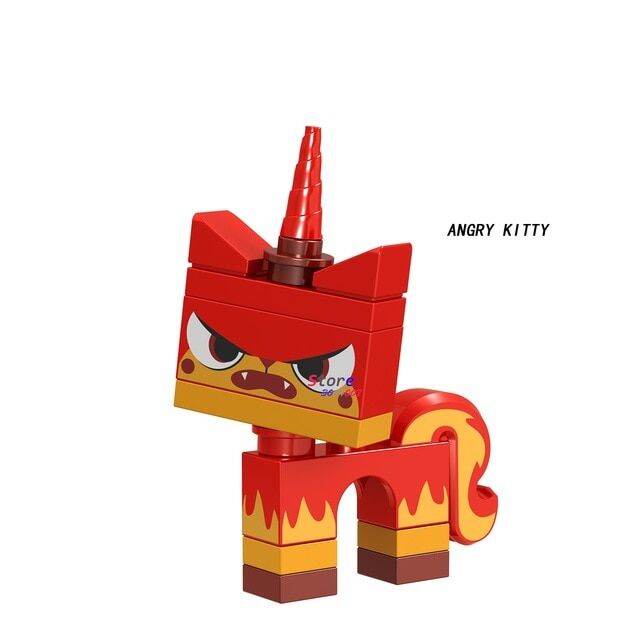 บล็อกตัวต่อตัวต่อภาพยนตร์การ์ตูน Unikitty Super Angry Astro Queasy ...